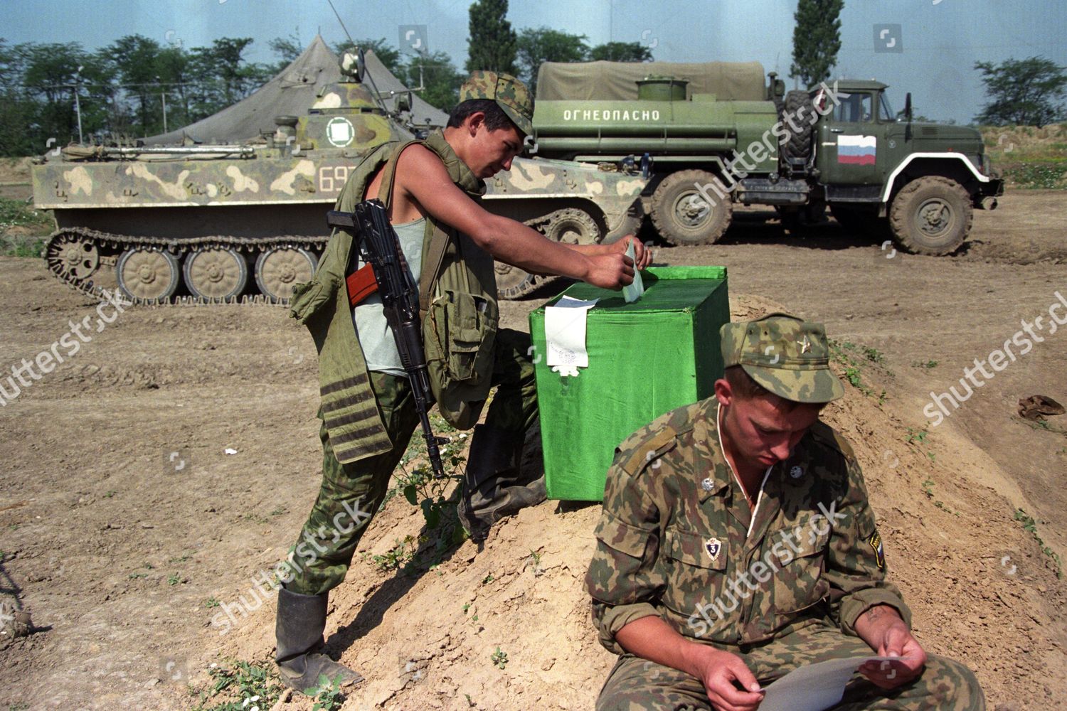 Russian Soldier Casts His Ballot Papers Editorial Stock Photo - Stock ...