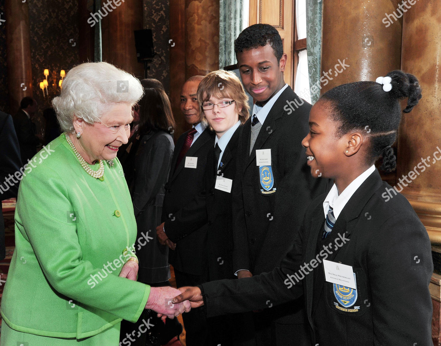 Queen Elizabeth Ii Shaking Hands Sinae Editorial Stock Photo - Stock ...