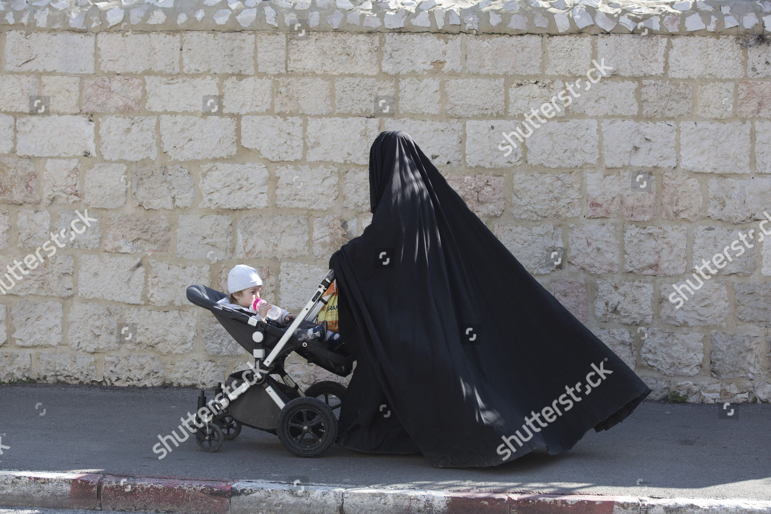 Ultra Orthodox Jewish Women Haredi Burqa Editorial Stock Photo - Stock ...