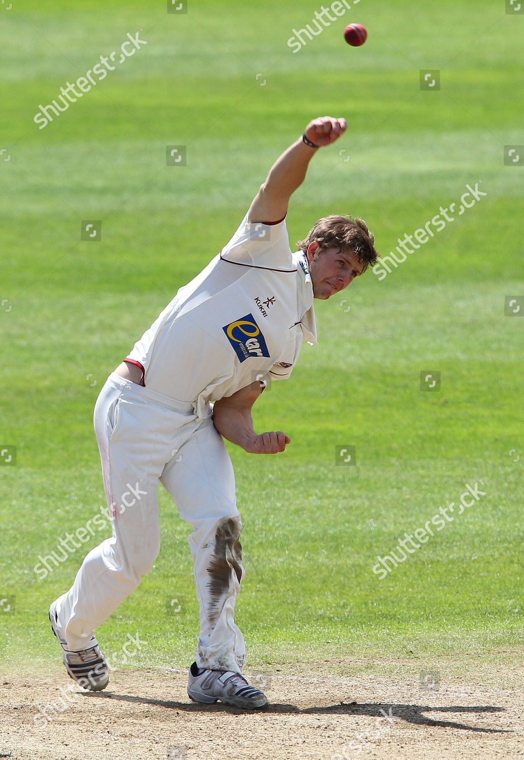 Craig Meschede Somerset Bowls During South Editorial Stock Photo ...