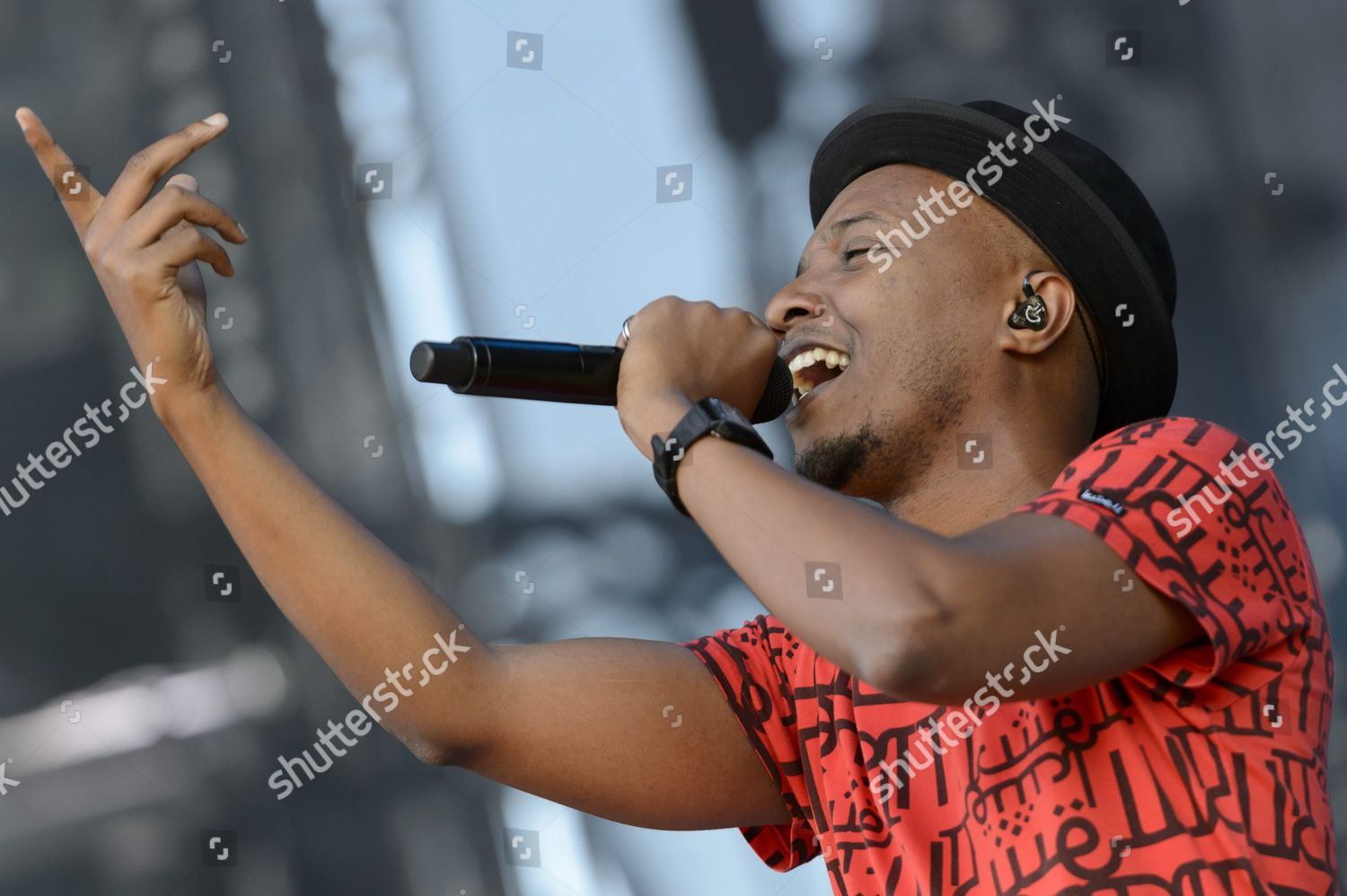 French Rapper Soprano Performs On Les Editorial Stock Photo - Stock ...