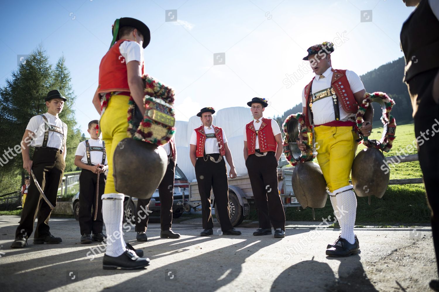 Swiss Farmers Traditional Attire Yodel Prior Editorial Stock Photo ...