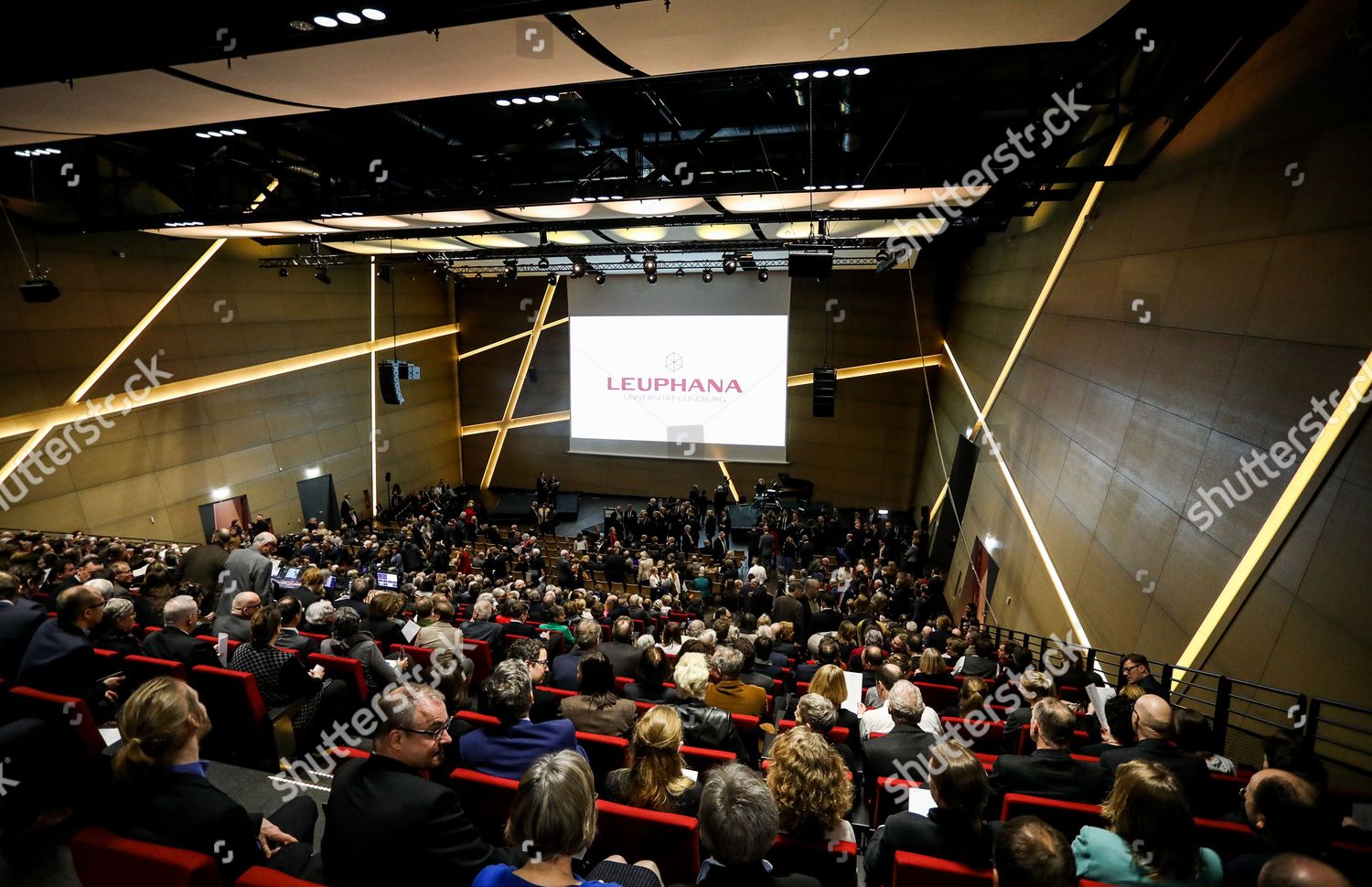 Main Auditorium New Central Building Leuphana Editorial Stock Photo ...
