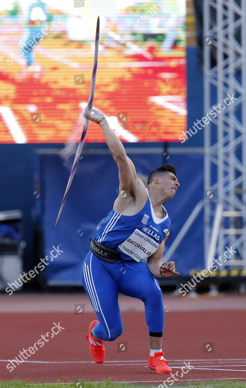 Greek Paraskevas Batzavalis Action During Javalin Editorial Stock Photo ...