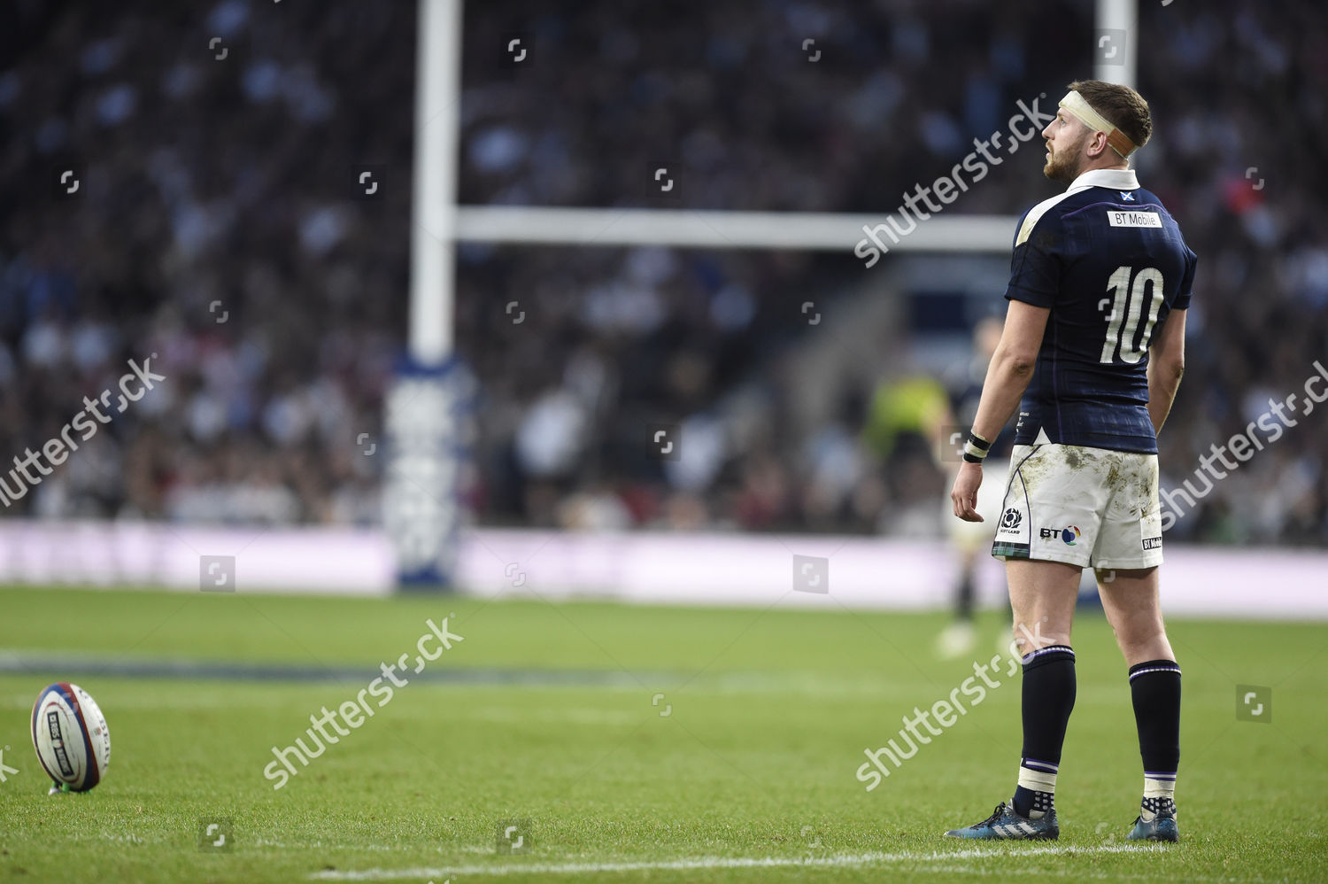 Scotlands Finn Russell Prepares Kick Conversion Editorial Stock Photo ...