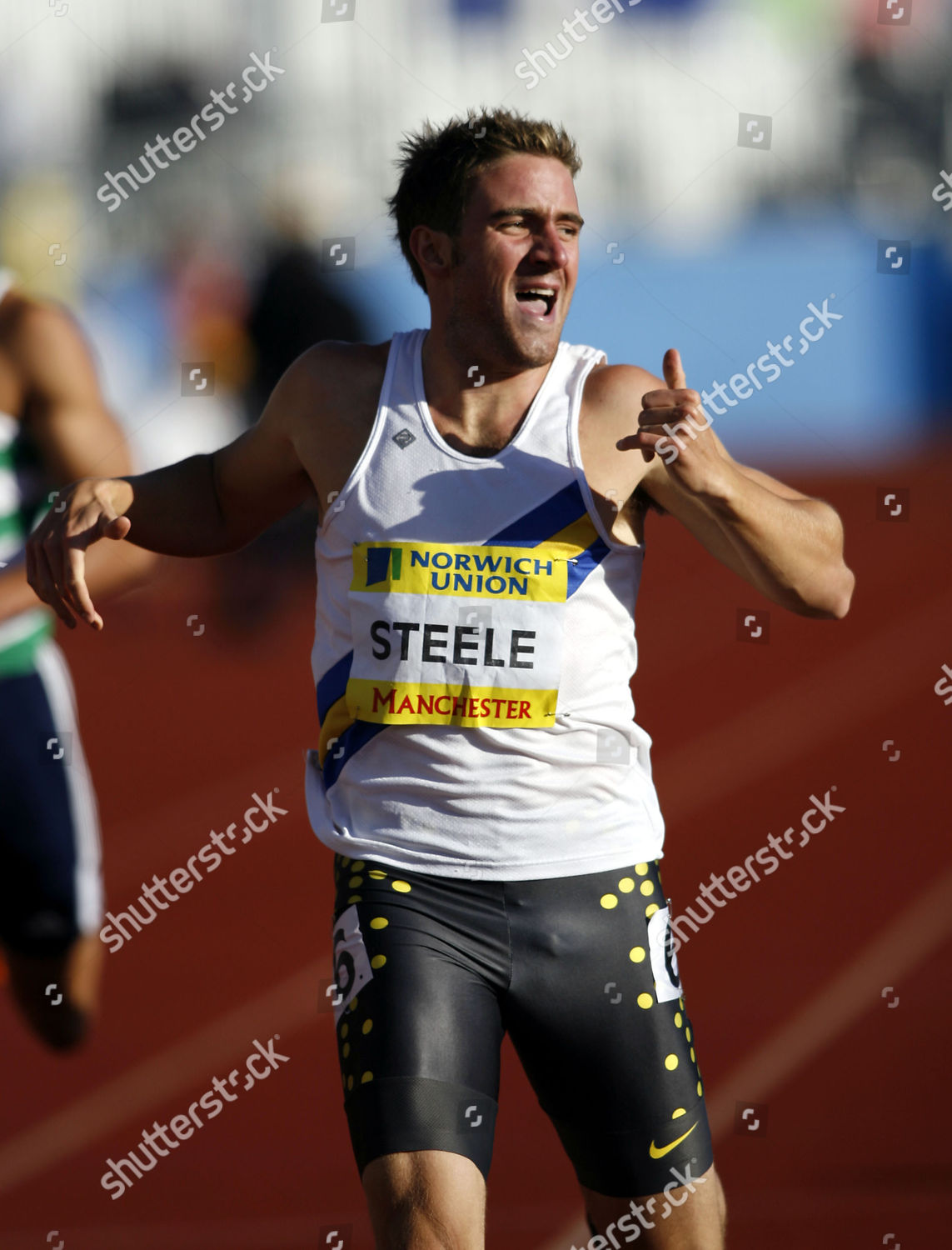 Andrew Steele Celebrates Victory Mens 400m Editorial Stock Photo ...