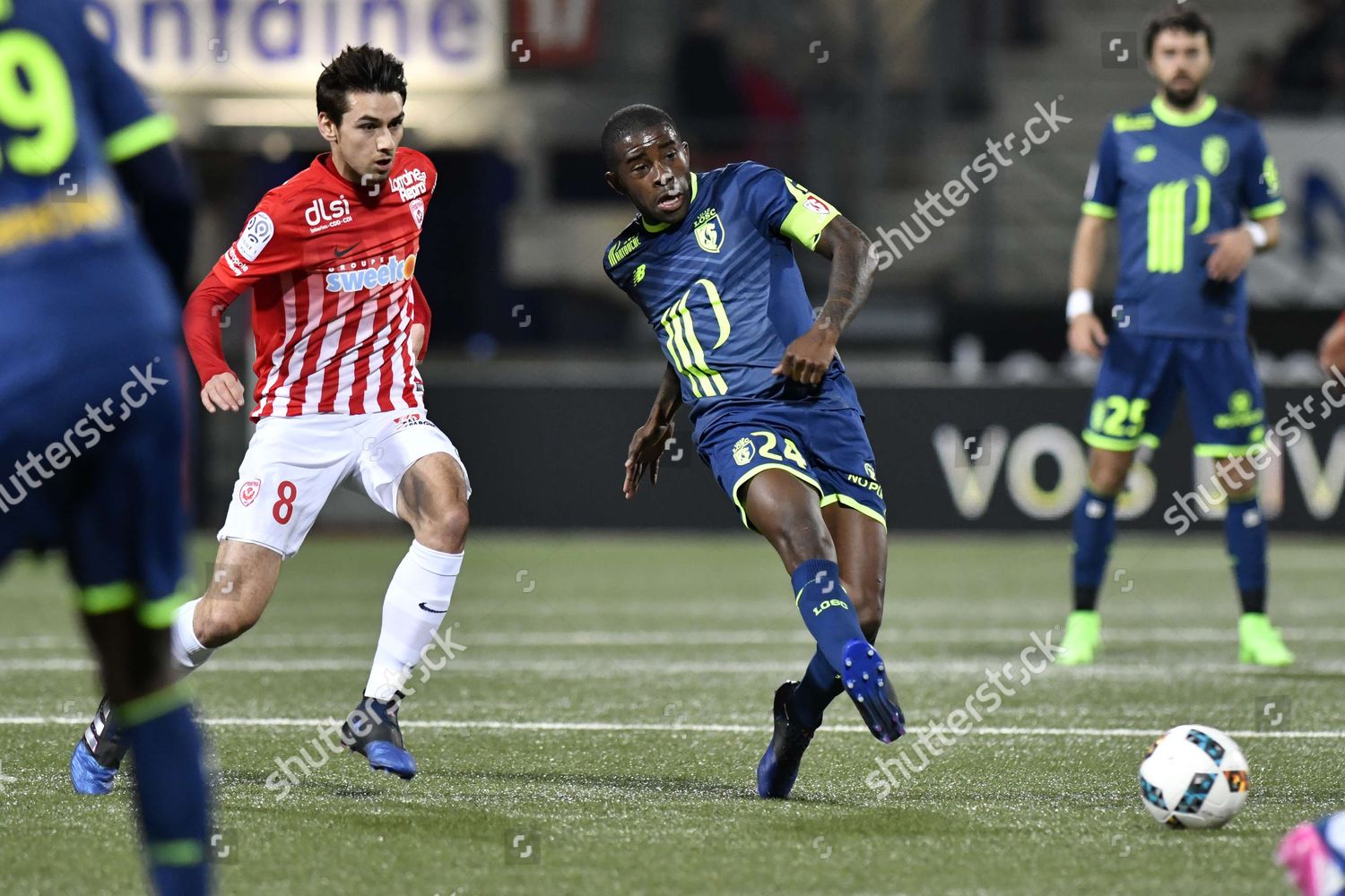 Lilles Player Antonio Mavuba Fights Ball Editorial Stock Photo - Stock ...