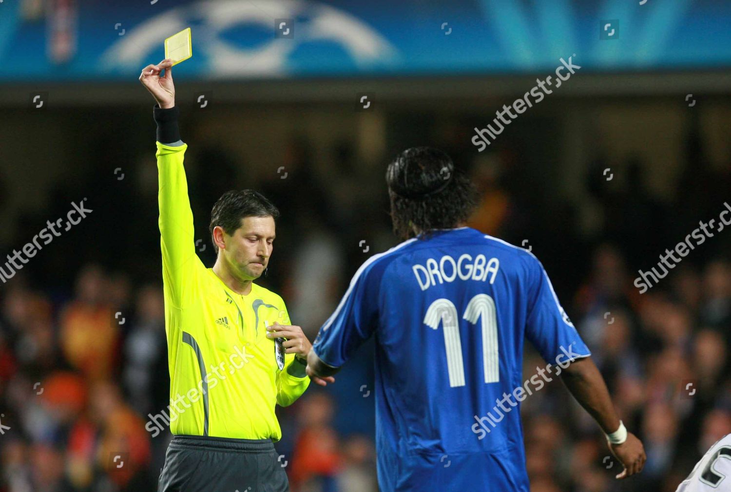Didier Drogba Chelsea Argues Referee Frank Editorial Stock Photo ...