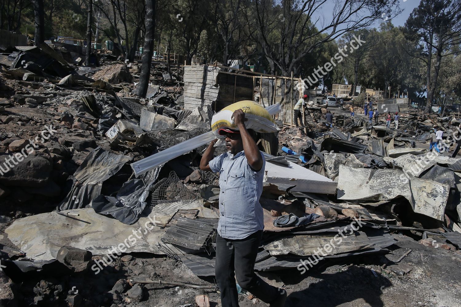 Residents Rebuild After Devastating Fire Mandela Editorial Stock Photo ...