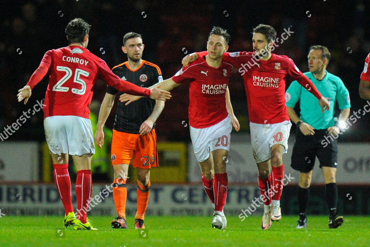 Charlie Colkett 20 Swindon Town Celebrates Editorial Stock Photo ...