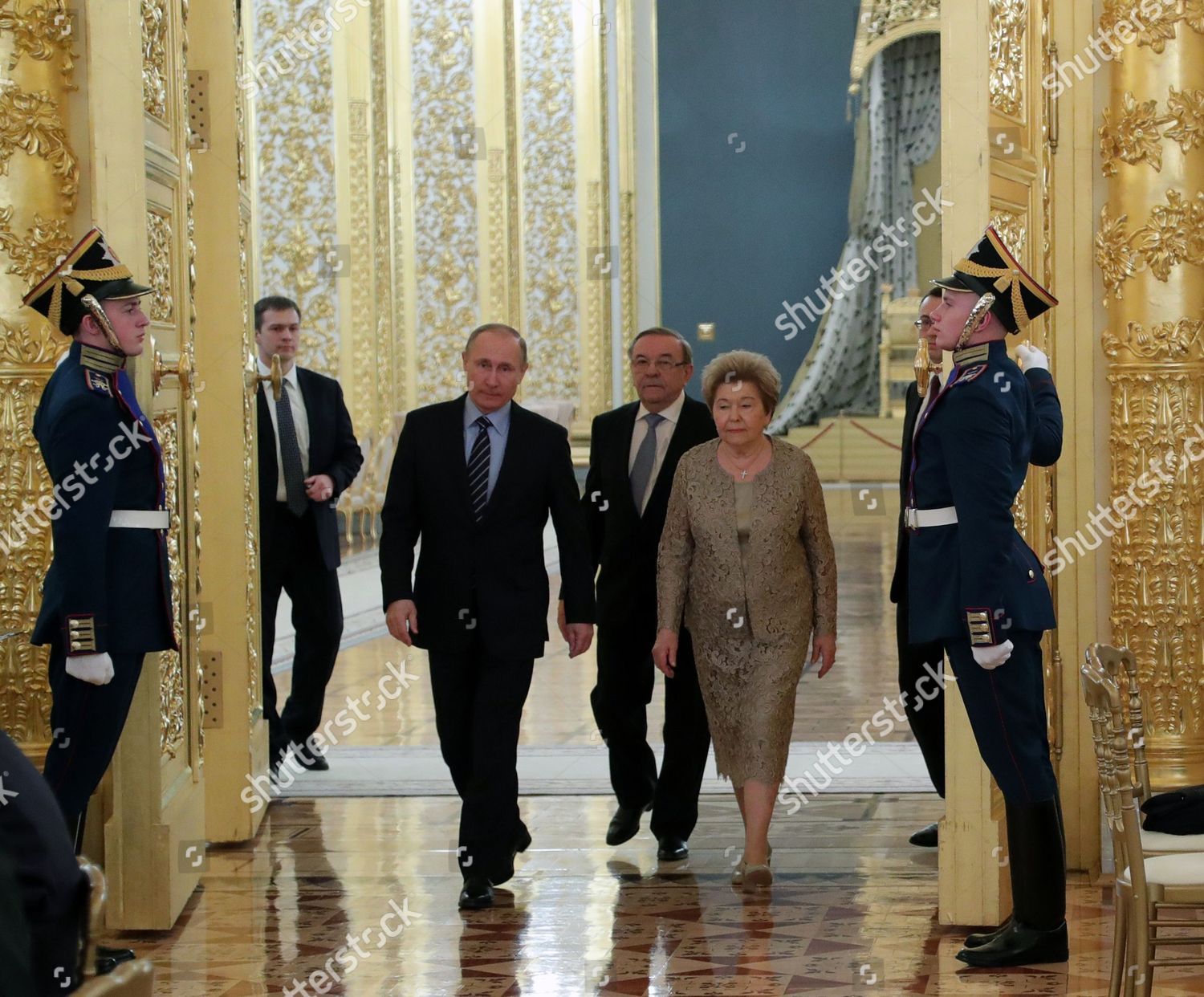 Vladimir Putin Naina Yeltsina Vladimir Shevchenko Editorial Stock Photo ...