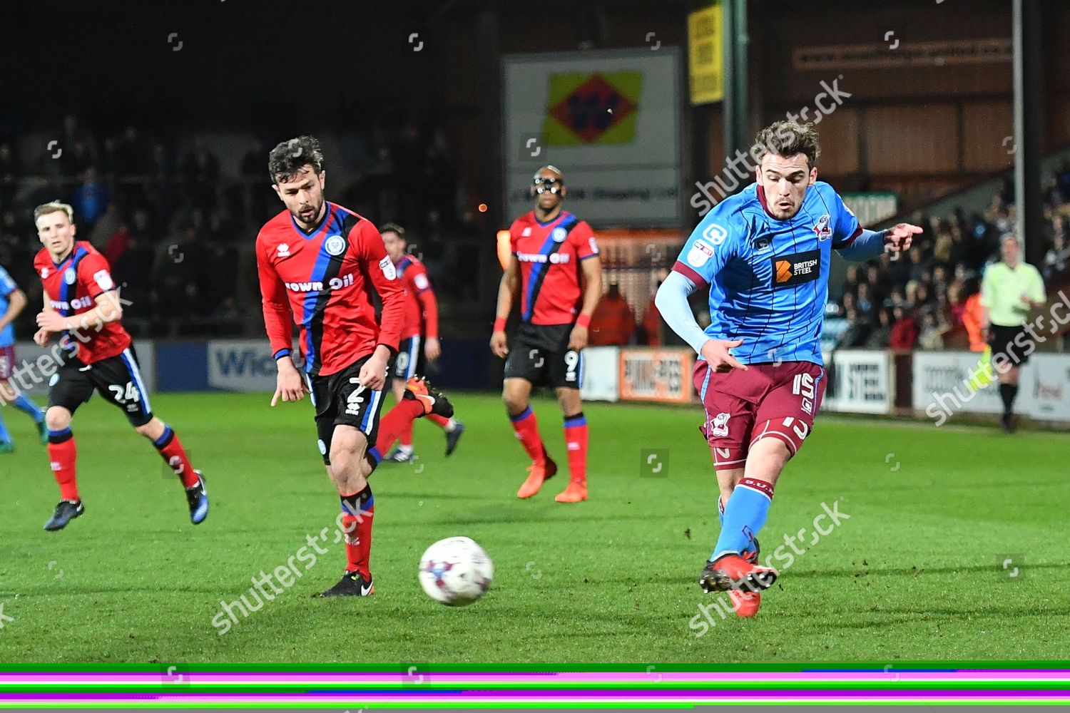 Scunthorpe United Defender Harry Toffolo 15 Editorial Stock Photo ...