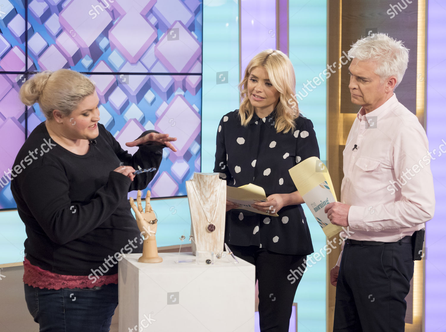 Holly Willoughby Phillip Schofield Danielle Kinney Editorial Stock ...