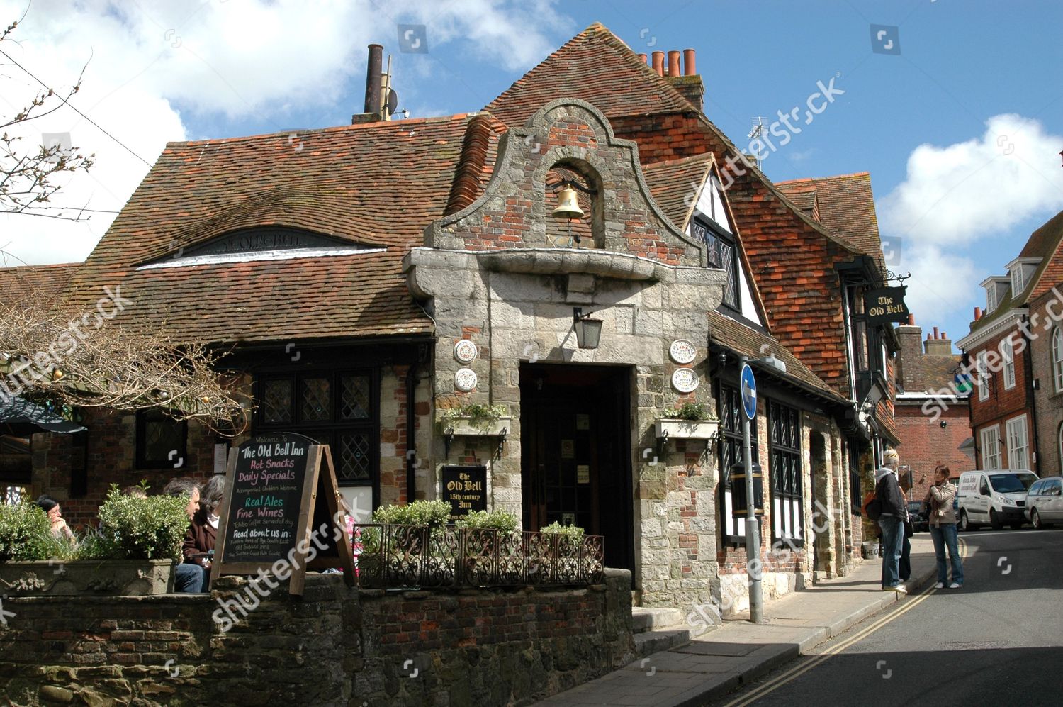 Old Bell 15th Century Inn Pub Editorial Stock Photo - Stock Image ...