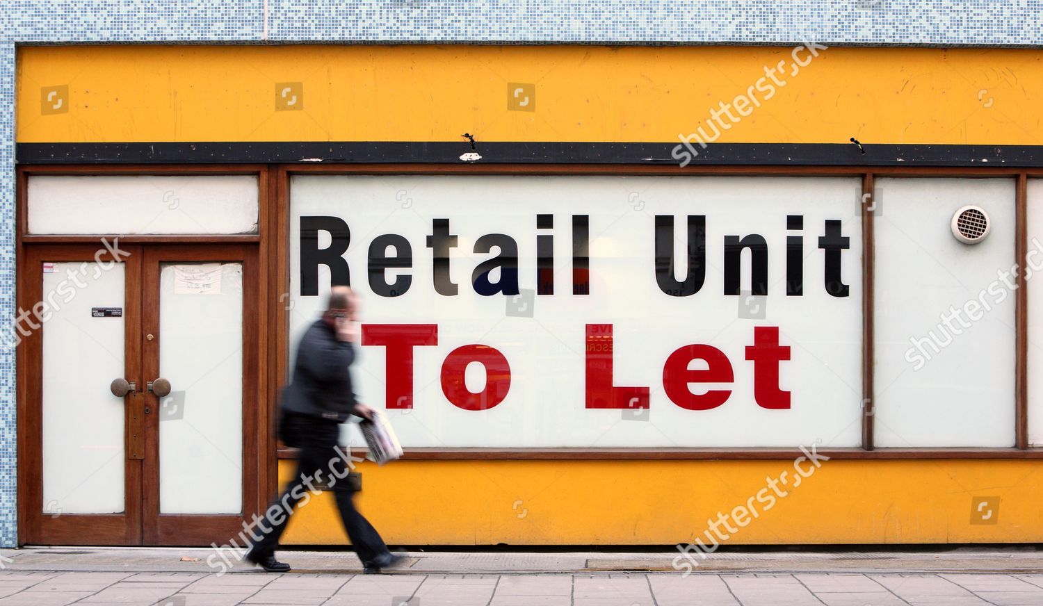 High Street Retail Unit Let London Editorial Stock Photo - Stock Image ...