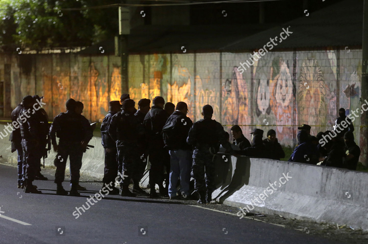 Civil National Police Pnc Officers Inspect Editorial Stock Photo ...
