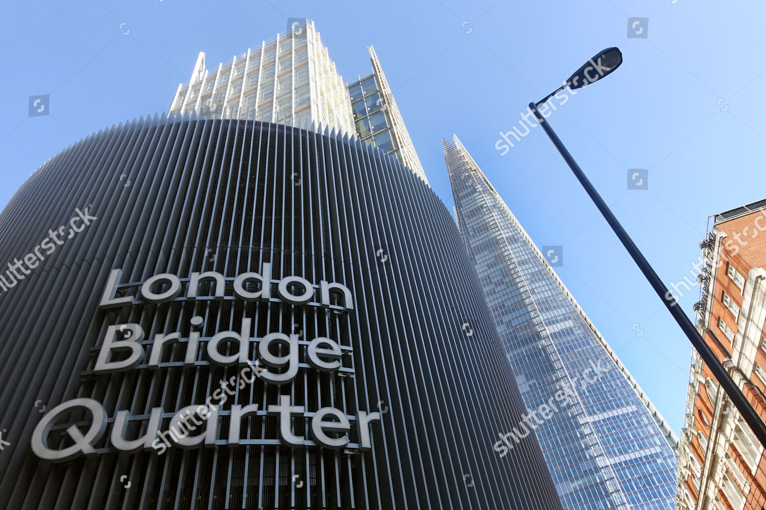 London Bridge Quarter Sign Shard London Editorial Stock Photo - Stock ...