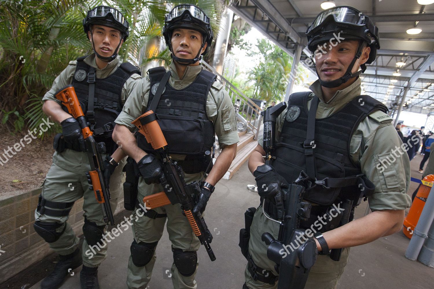 Tactical Antiriot Prison Guards Pose Photo Editorial Stock Photo ...
