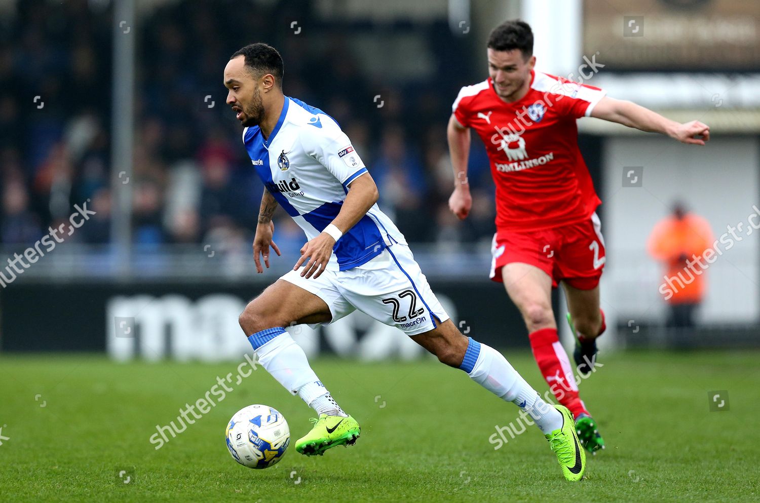 Byron Moore Bristol Rovers Goes Past Editorial Stock Photo - Stock ...