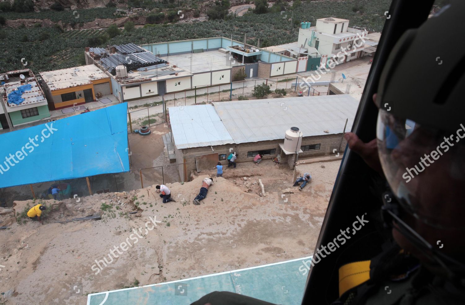 Aerial View Helicopter National Police Peru Editorial Stock Photo ...