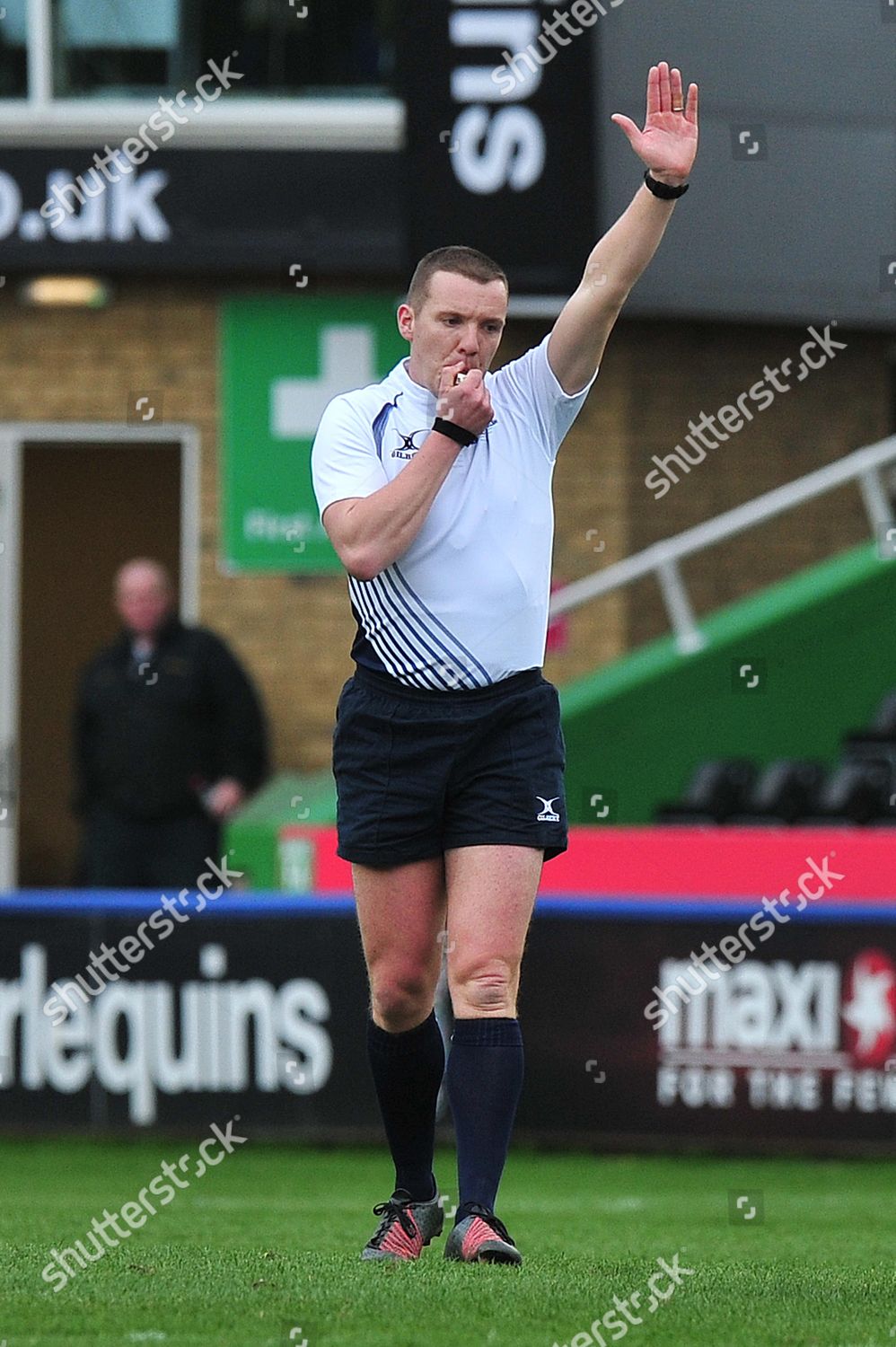 Referee Tom Foley During Anglo Welsh Editorial Stock Photo - Stock ...