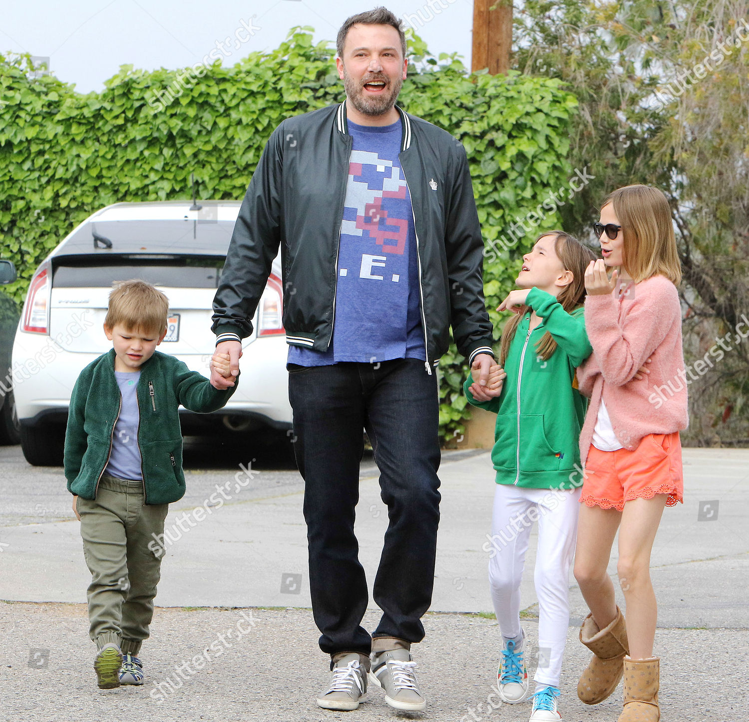 Ben Affleck Son Samuel Affleck Daughters Editorial Stock Photo - Stock ...