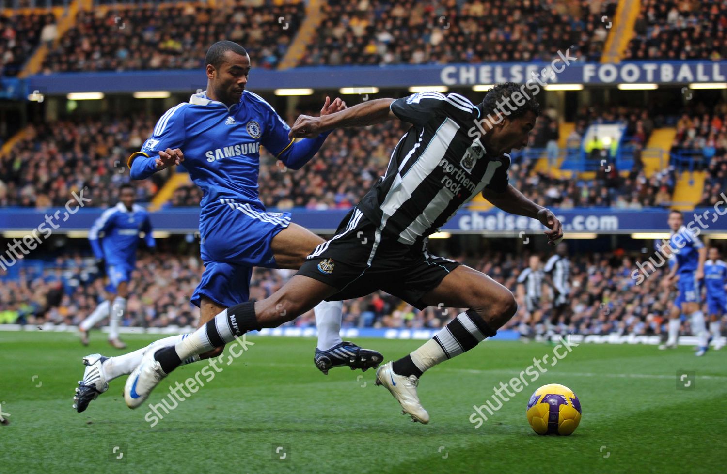 Ashley Cole Chelsea Habib Beye Newcastle Editorial Stock Photo - Stock ...