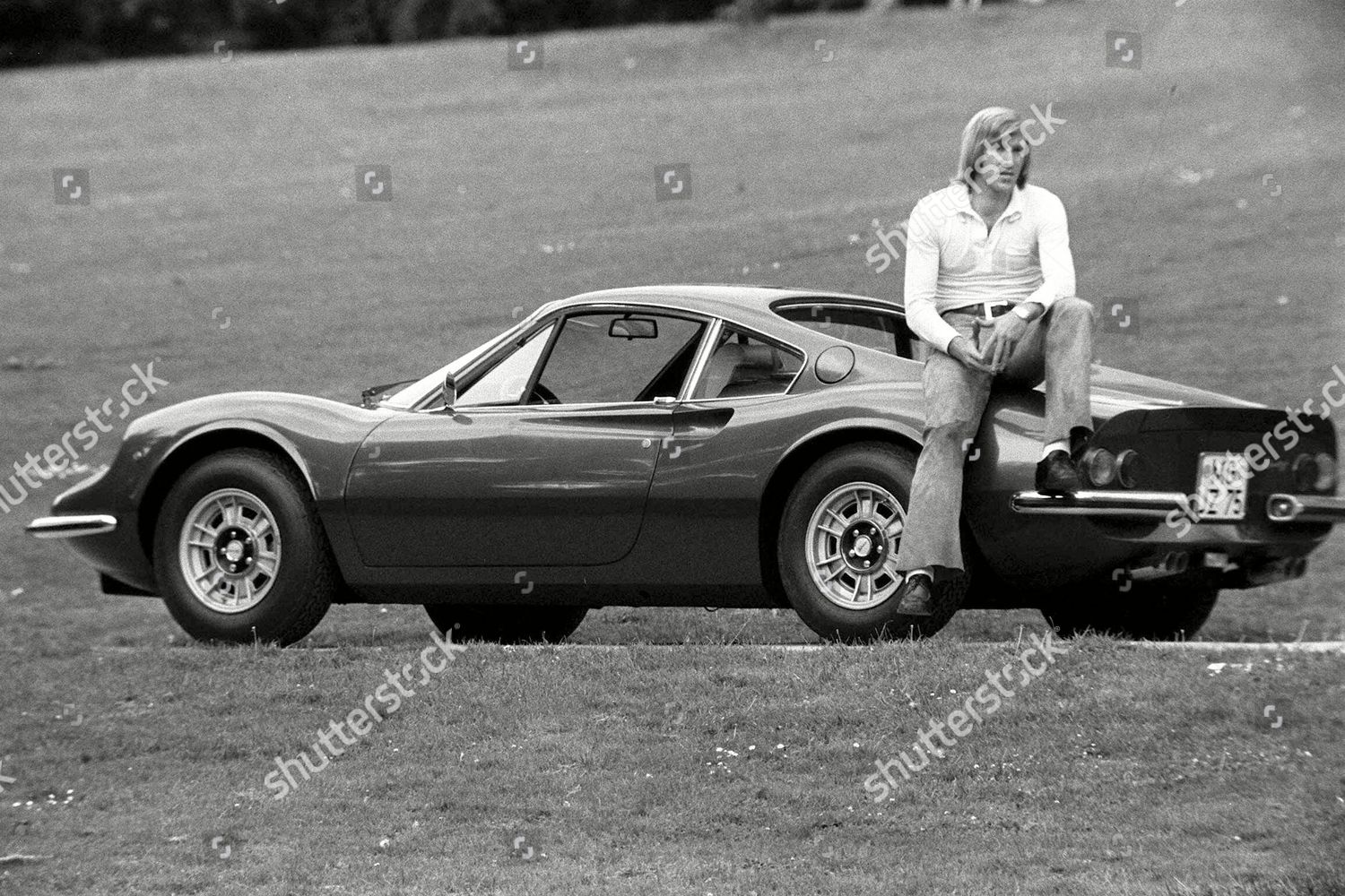 Borussia Monchengladbachs Gunter Netzer Relaxes On Editorial Stock ...