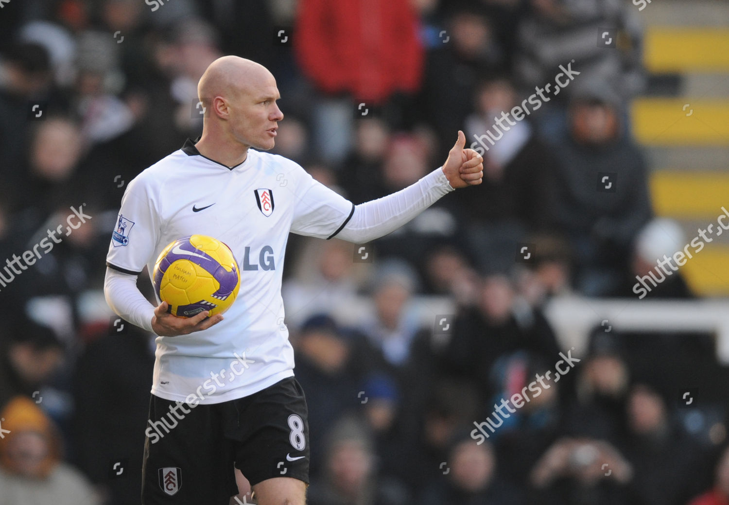 Thumbsup Andrew Johnson Fulham United Kingdom Editorial Stock Photo ...