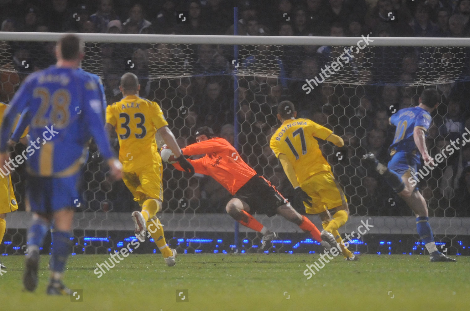 Chelsea Goalkeeper Petr Cech Saves Close Editorial Stock Photo - Stock ...