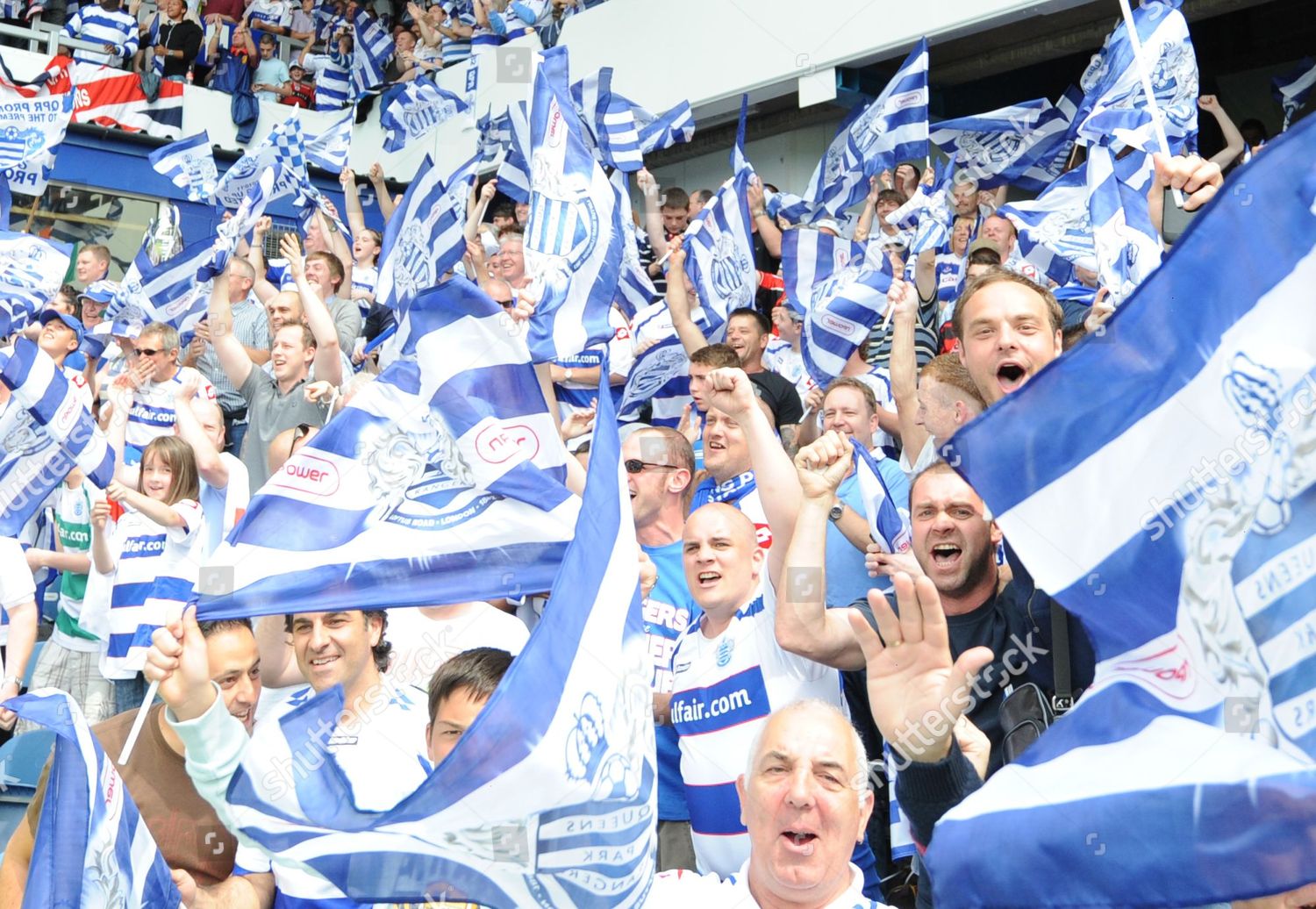 Qpr Fans Wave Flags Celebrate Winning Editorial Stock Photo - Stock ...