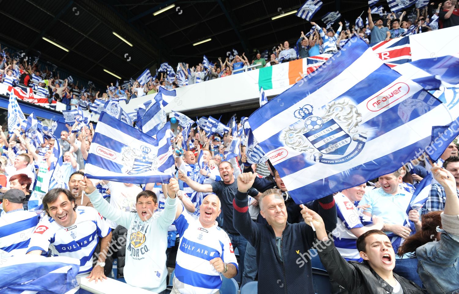 Qpr Fans Wave Flags Celebrate Winning Editorial Stock Photo - Stock ...