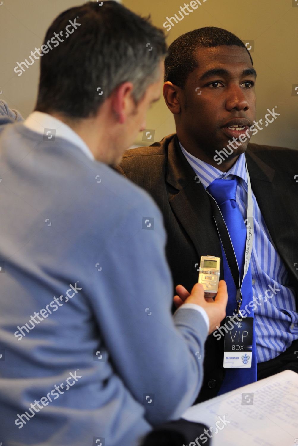 Cricketer Alex Tudor Interviewed Loftus Road Editorial Stock Photo ...