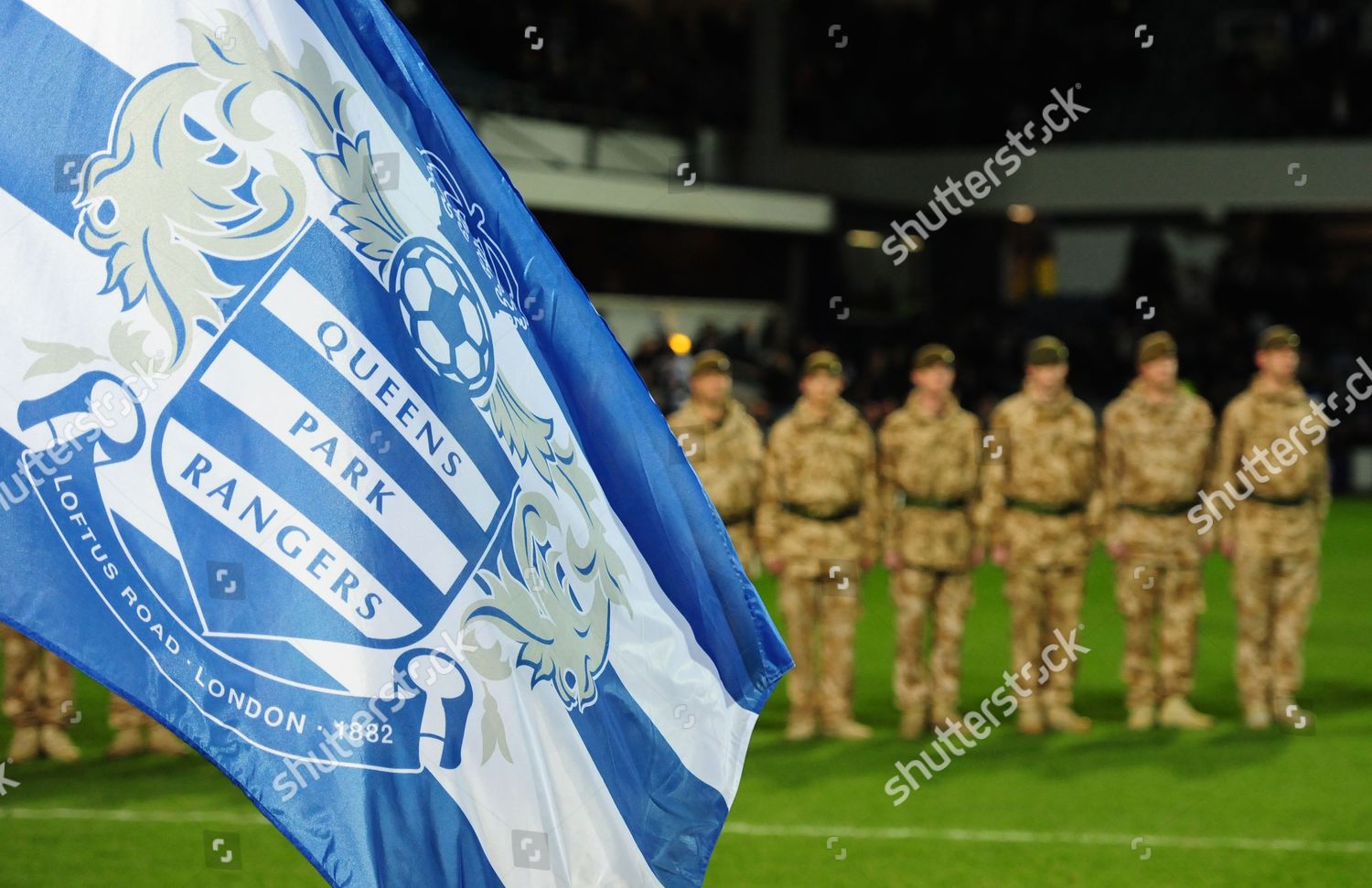 Qpr Flag Marines Behind United Kingdom Editorial Stock Photo - Stock ...