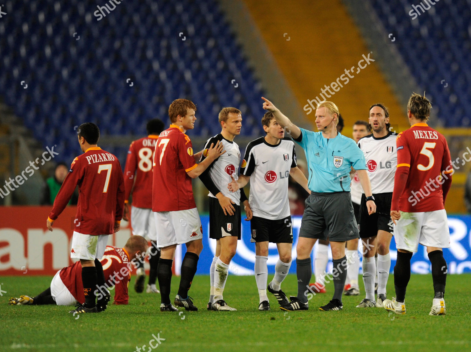 Referee Bernie Raymond Blom Sends Off Editorial Stock Photo - Stock ...