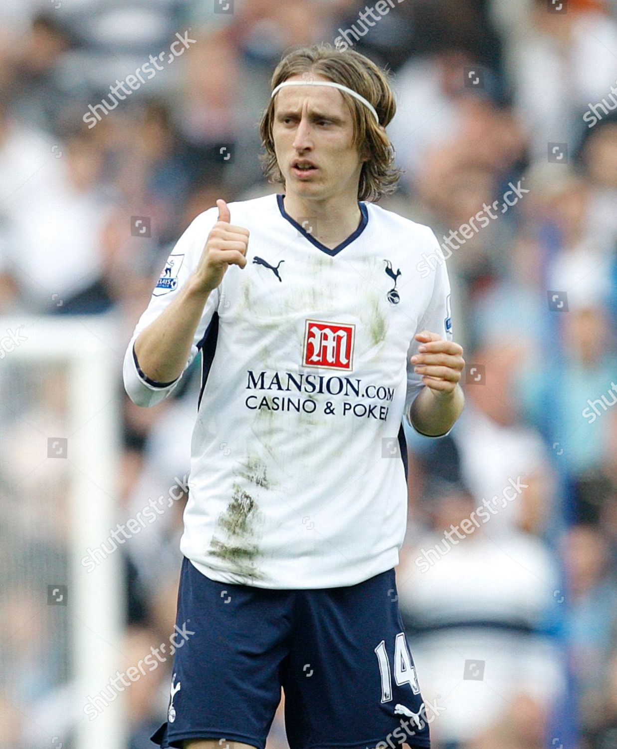 Luka Modric Tottenham Hotspur Gives Thumbsup Editorial Stock Photo ...