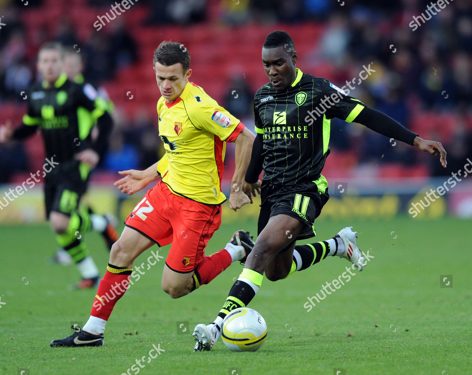Jonathan Hogg Watford Lloyd Sam Leeds Editorial Stock Photo - Stock ...
