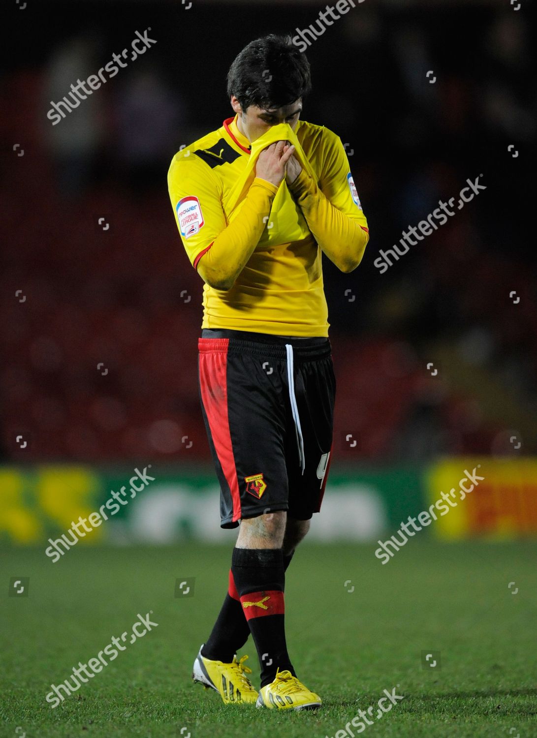 Fernando Forestieri Watford Reacts Fulltime United Editorial Stock ...