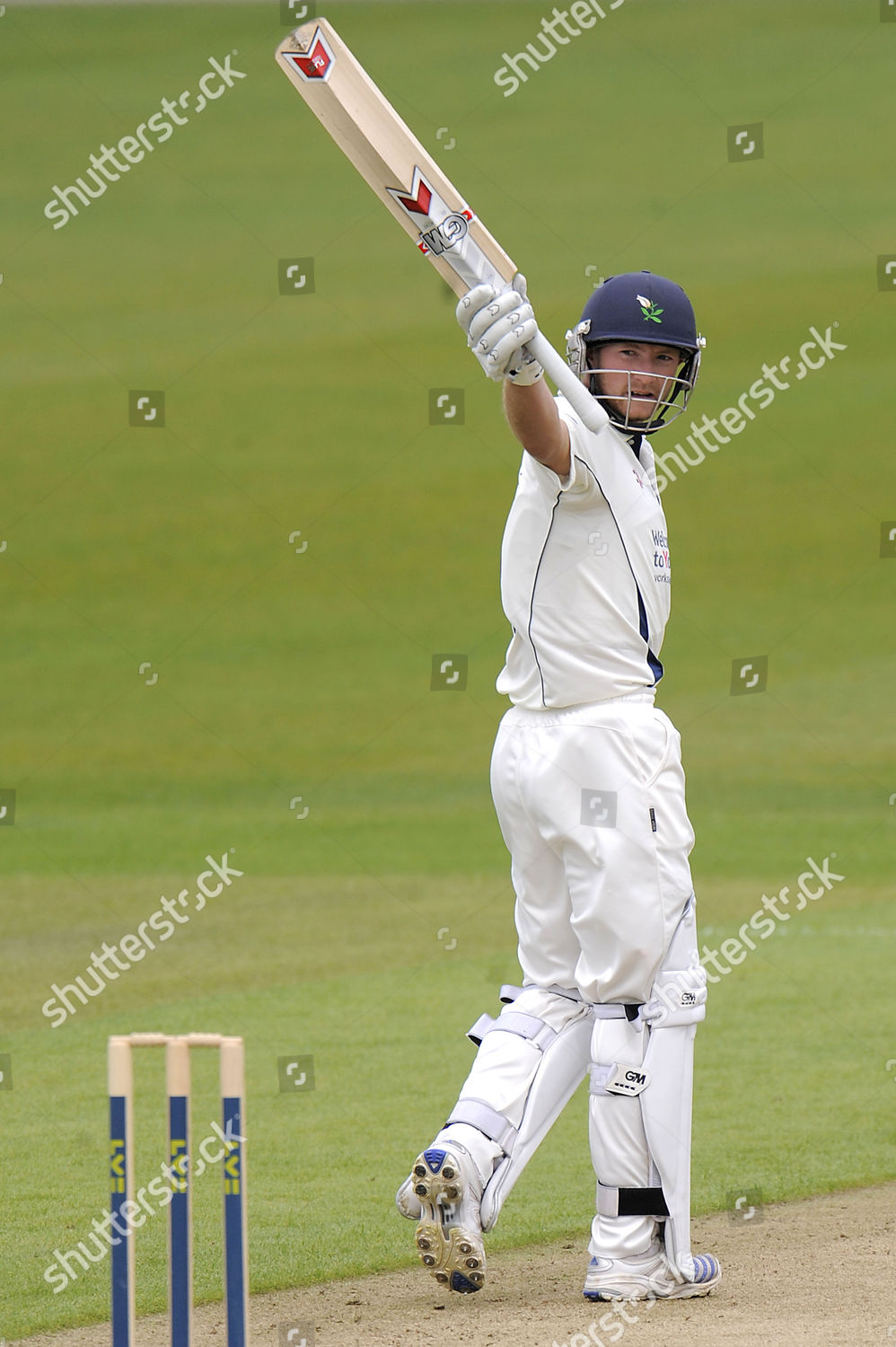 Adam Lythe Yorkshire Ccc Celebrates Reaching Editorial Stock Photo ...