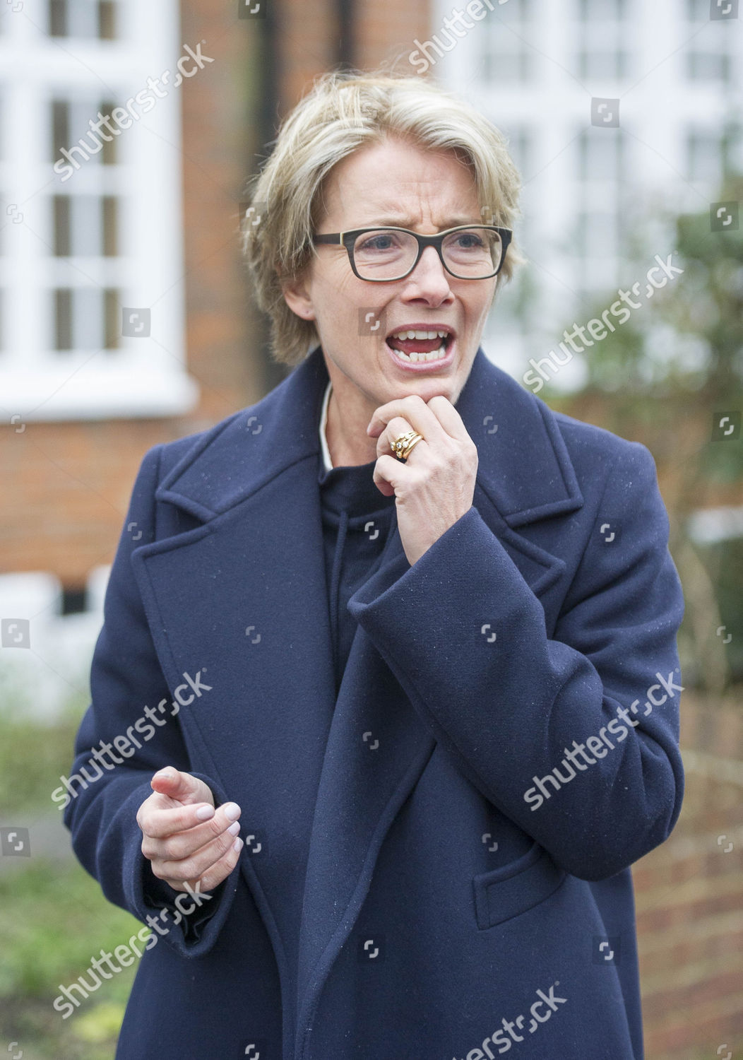 Emma Thompson Outside Her Hampstead Home Editorial Stock Photo - Stock ...