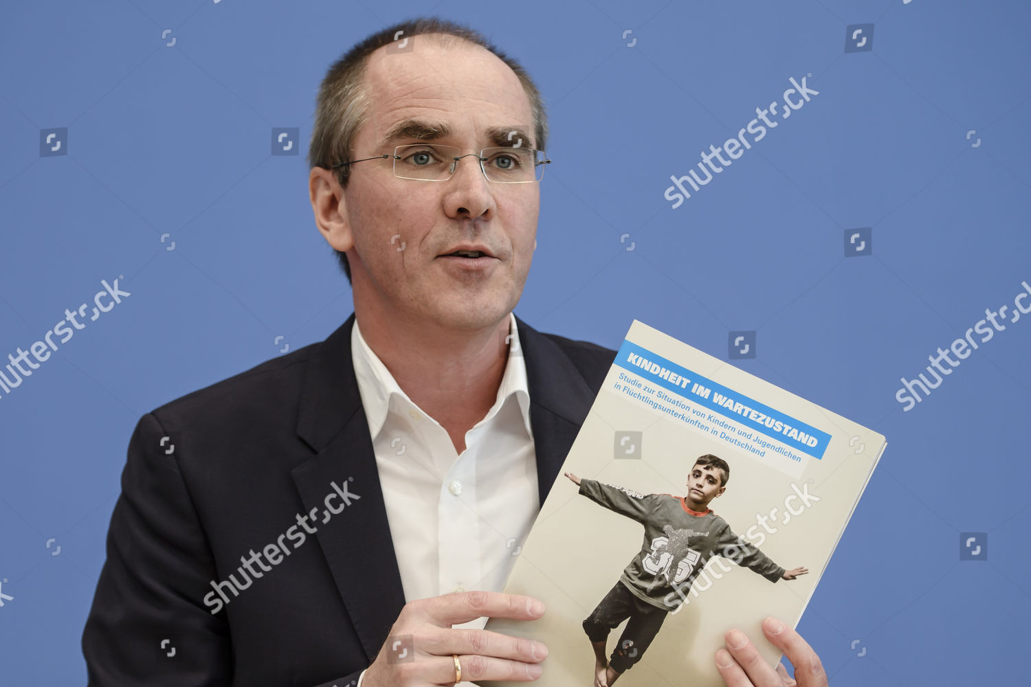 Ceo Unicef Germany Christian Schneider Holds Editorial Stock Photo ...