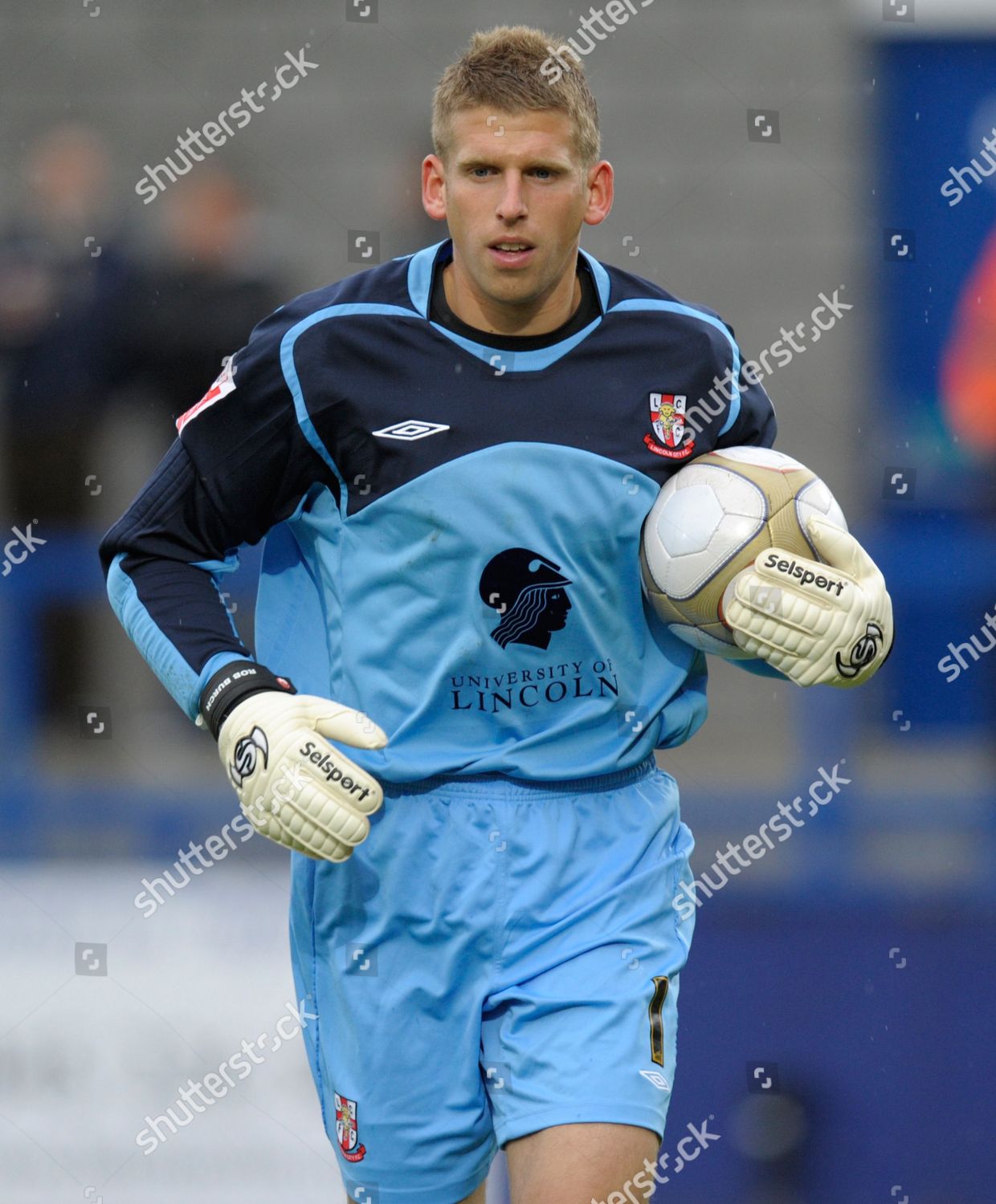 Lincoln City Goalkeeper Robert Burch Editorial Stock Photo - Stock ...