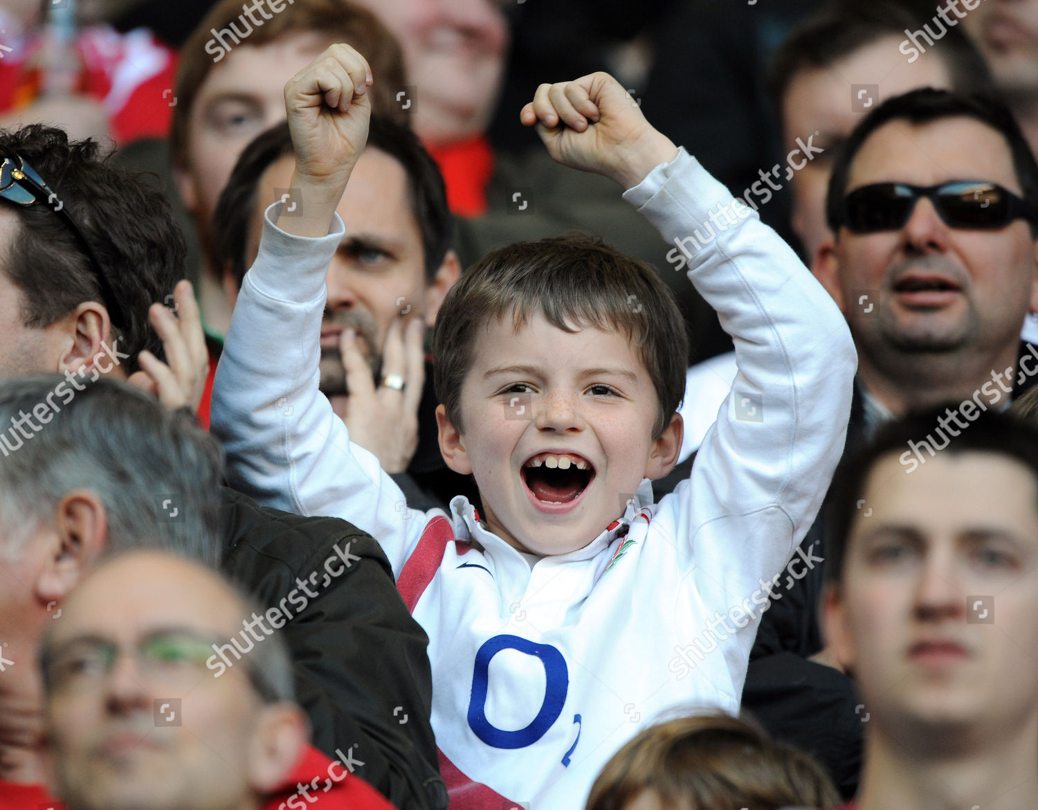 Young England Fan Cheers Stands United Editorial Stock Photo - Stock ...