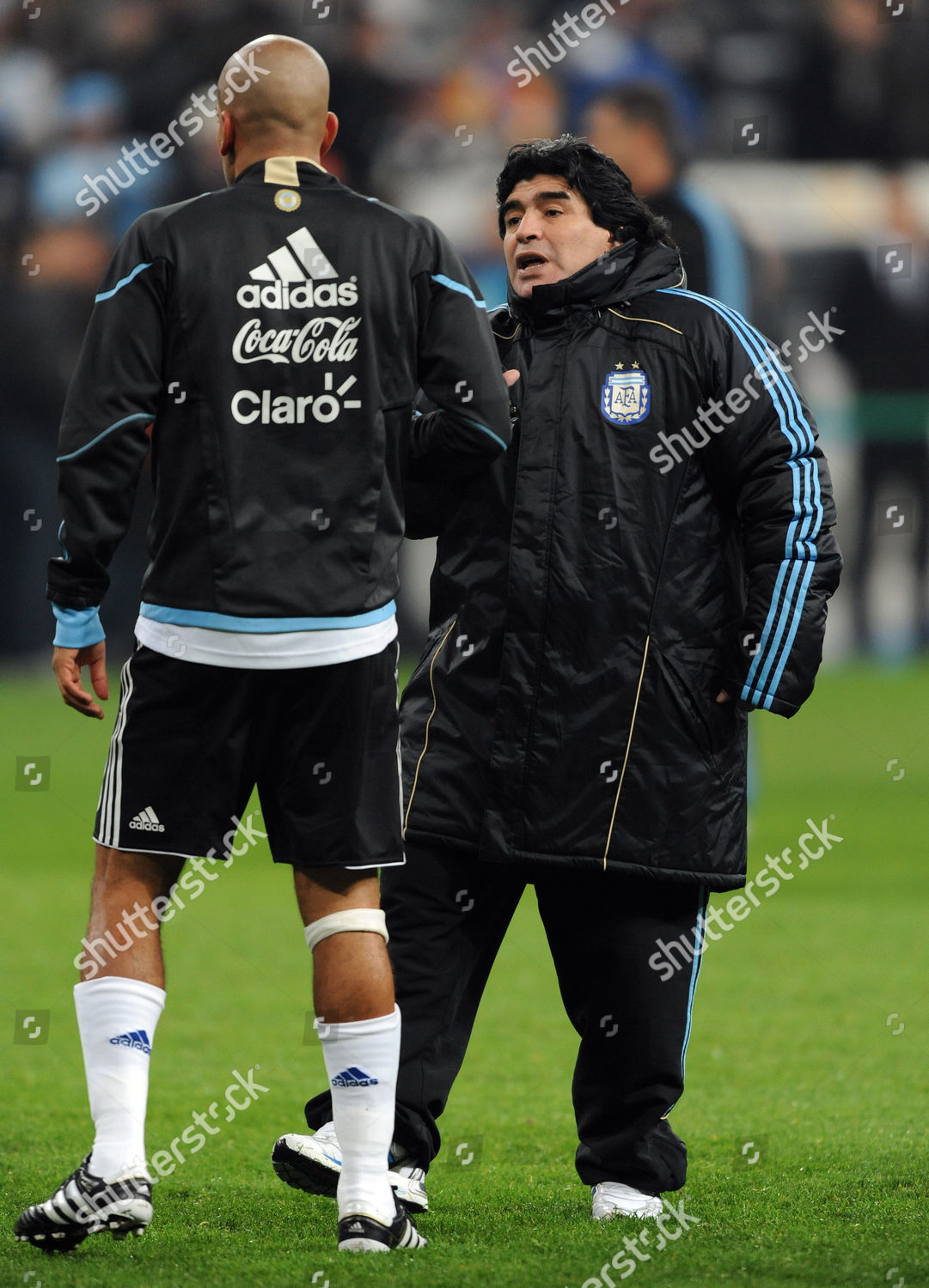 Argentine Manager Diego Maradona Talks Juan Editorial Stock Photo ...
