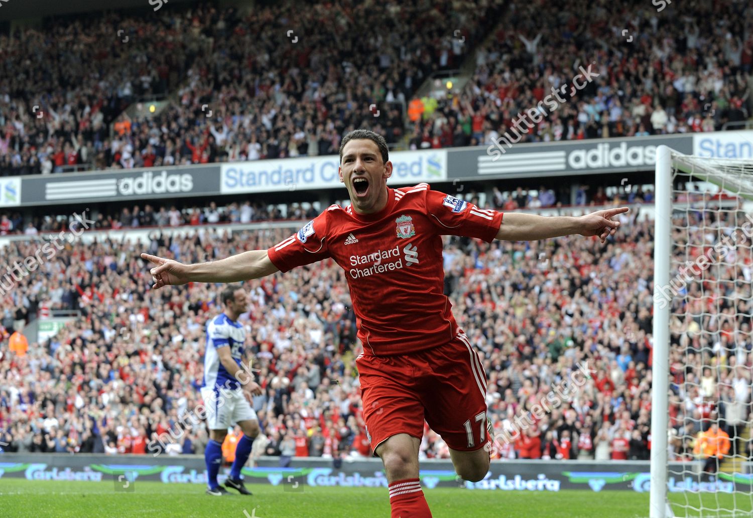 Maxi Rodriguez Liverpool Celebrates Scoring First Editorial Stock Photo ...