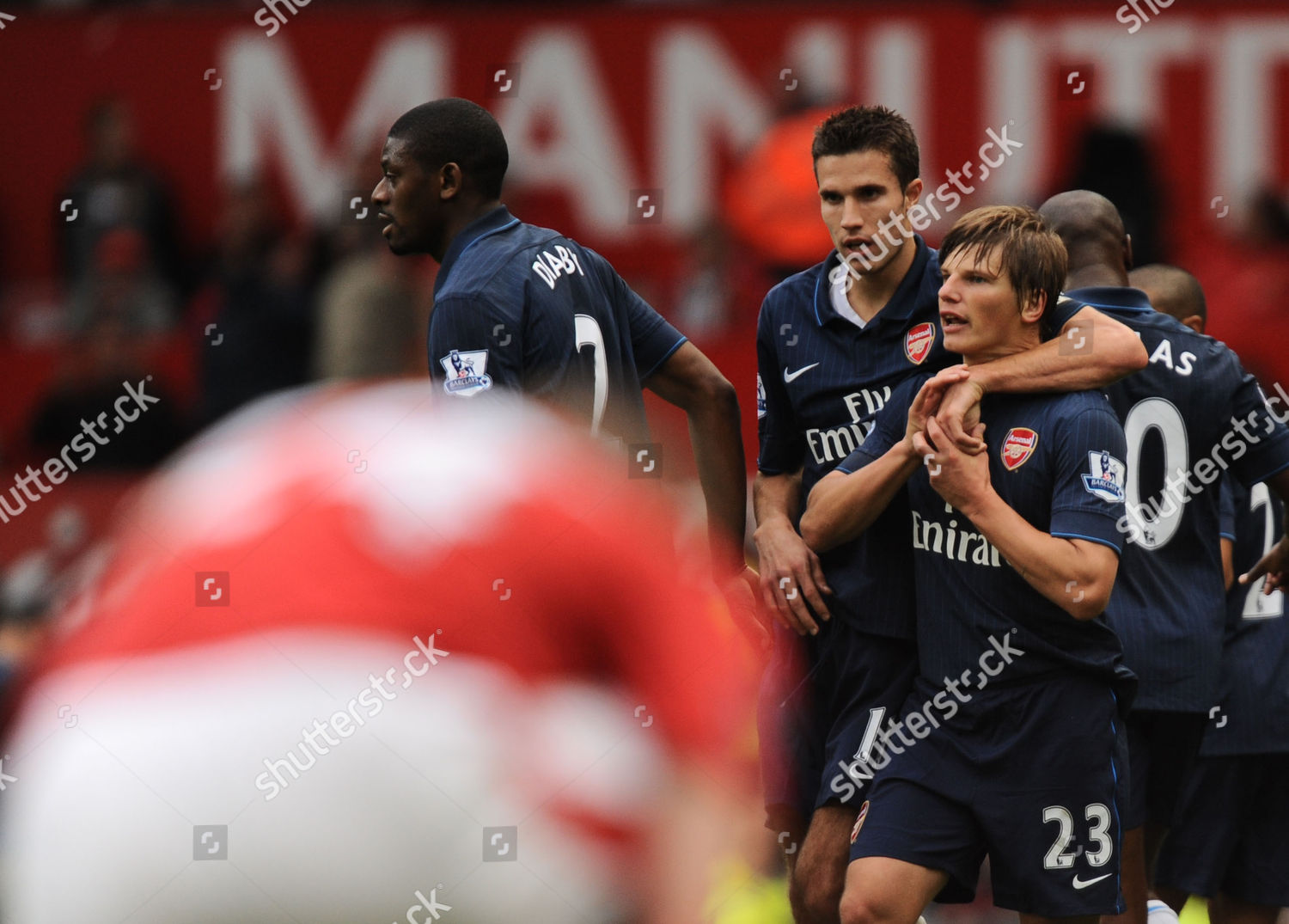 Andrei Arshavin Arsenal Celebrates Scoring Opening Editorial Stock ...