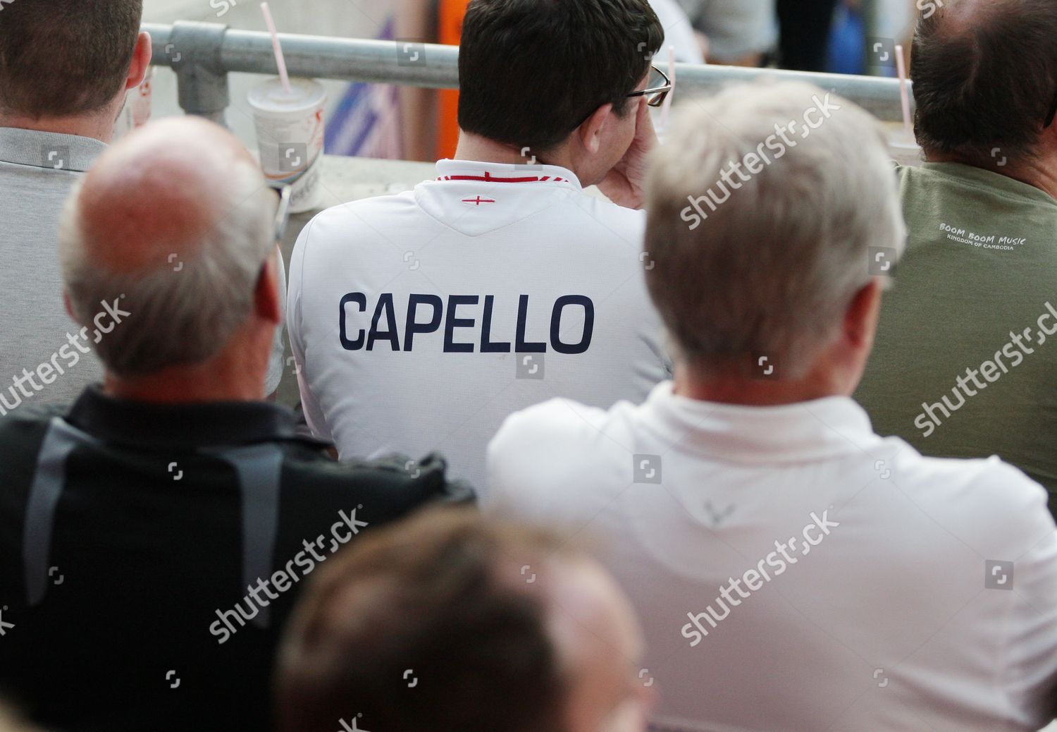 Fan Looks On Wearing England Shirt Editorial Stock Photo - Stock Image ...