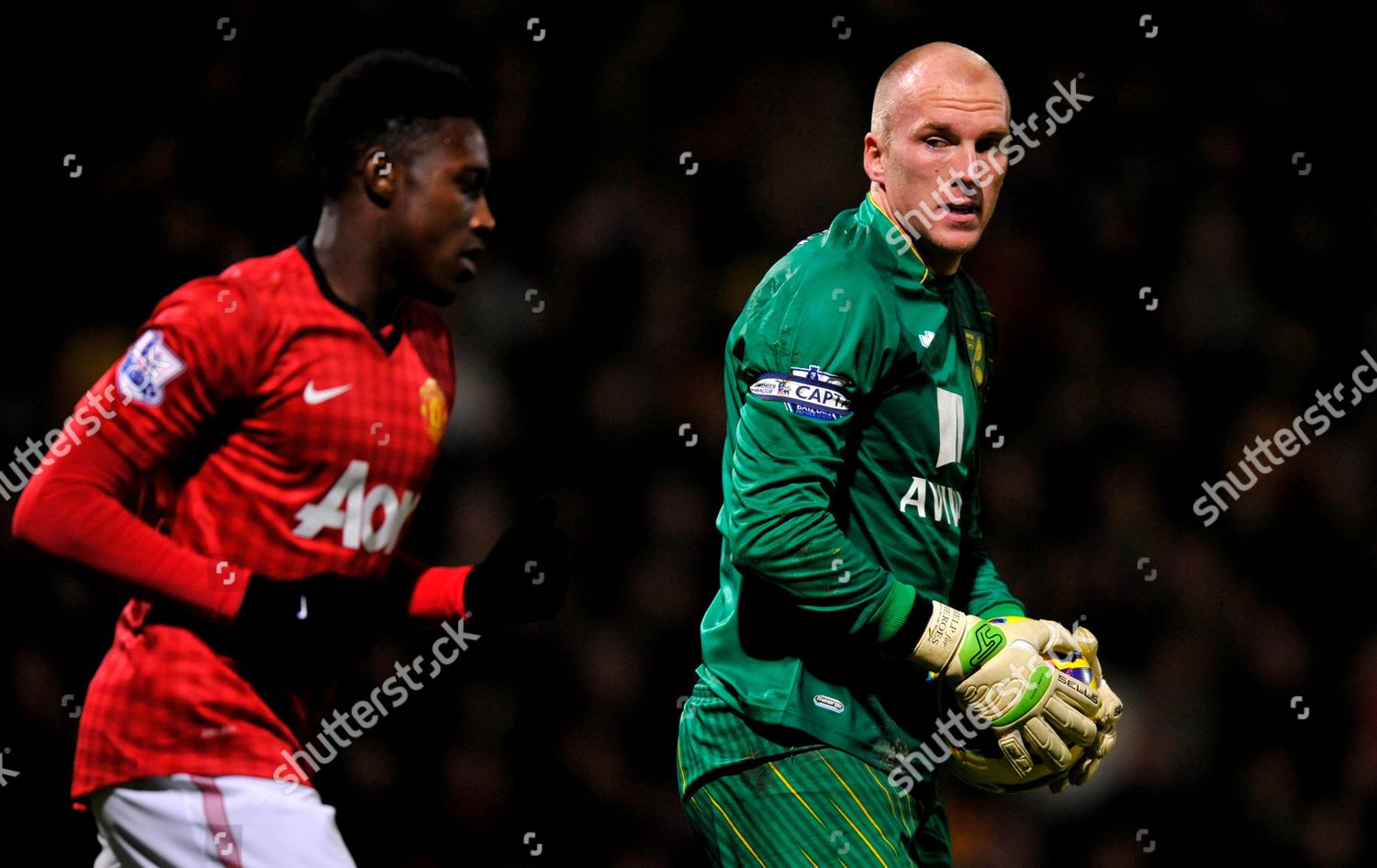 Wearing Captains Armband Norwich City Goalkeeper Editorial Stock Photo ...