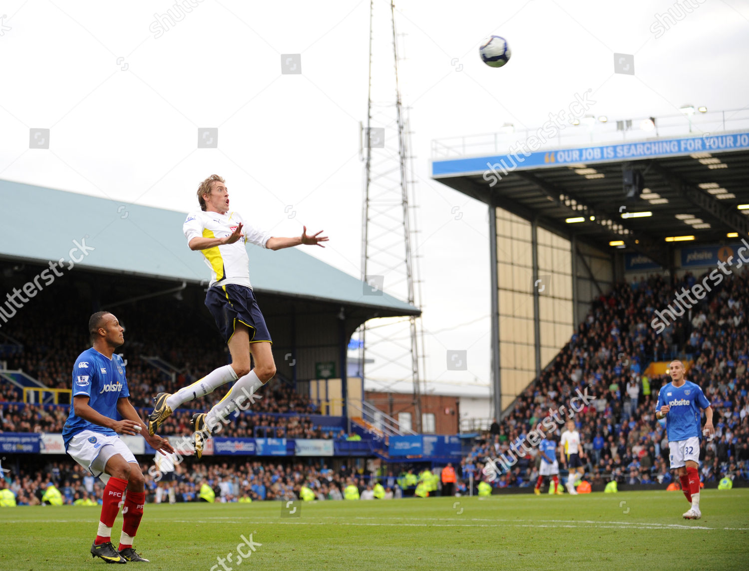Peter Crouch Tottenham Hotspur Rises Head Editorial Stock Photo - Stock ...