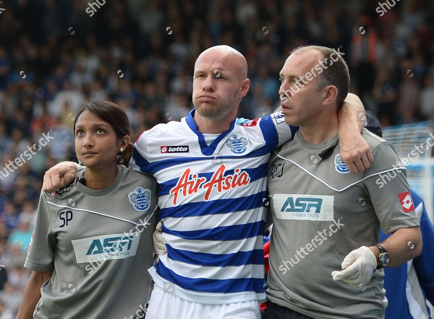 Andrew Johnson Qpr Helped Pitch After Editorial Stock Photo - Stock ...